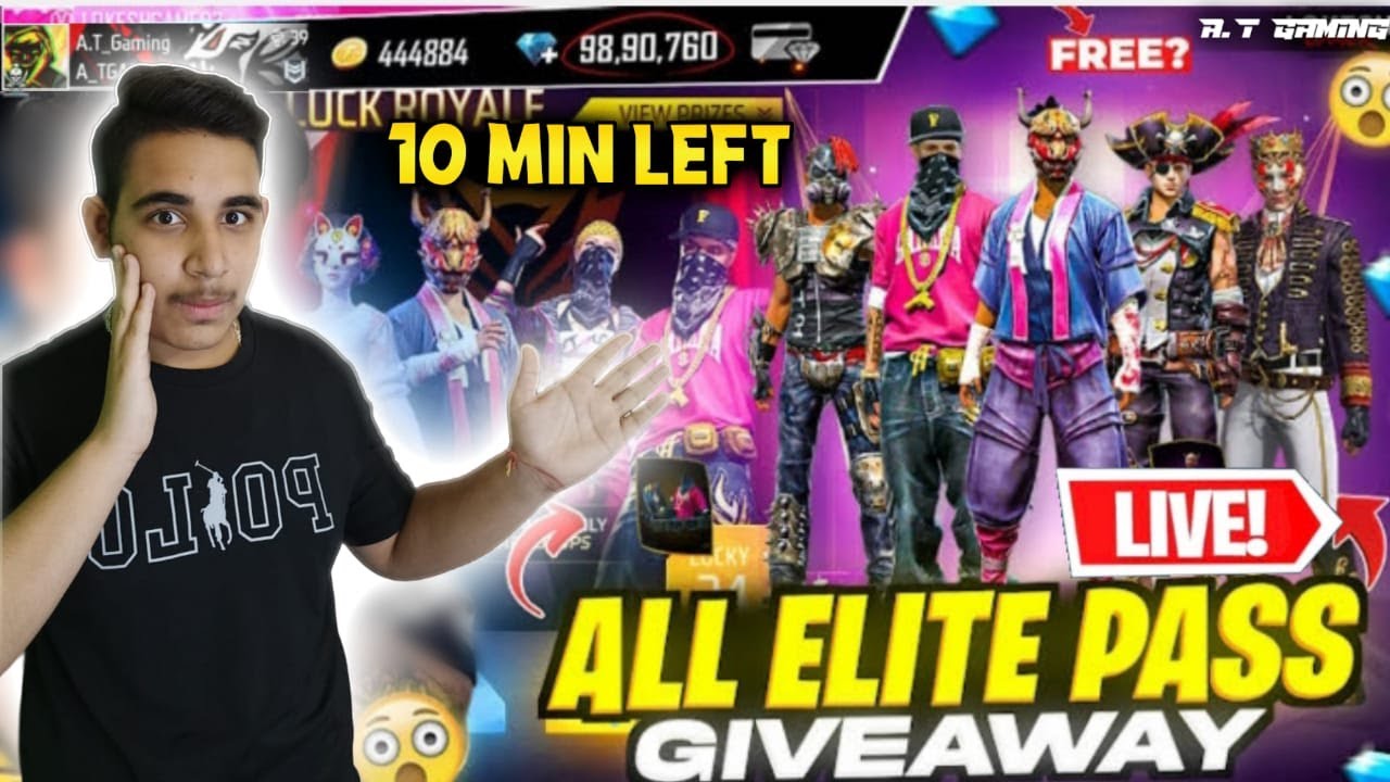 Season 1 And 2 Elite Pass Giveaway Garena Free Fire - YouTube