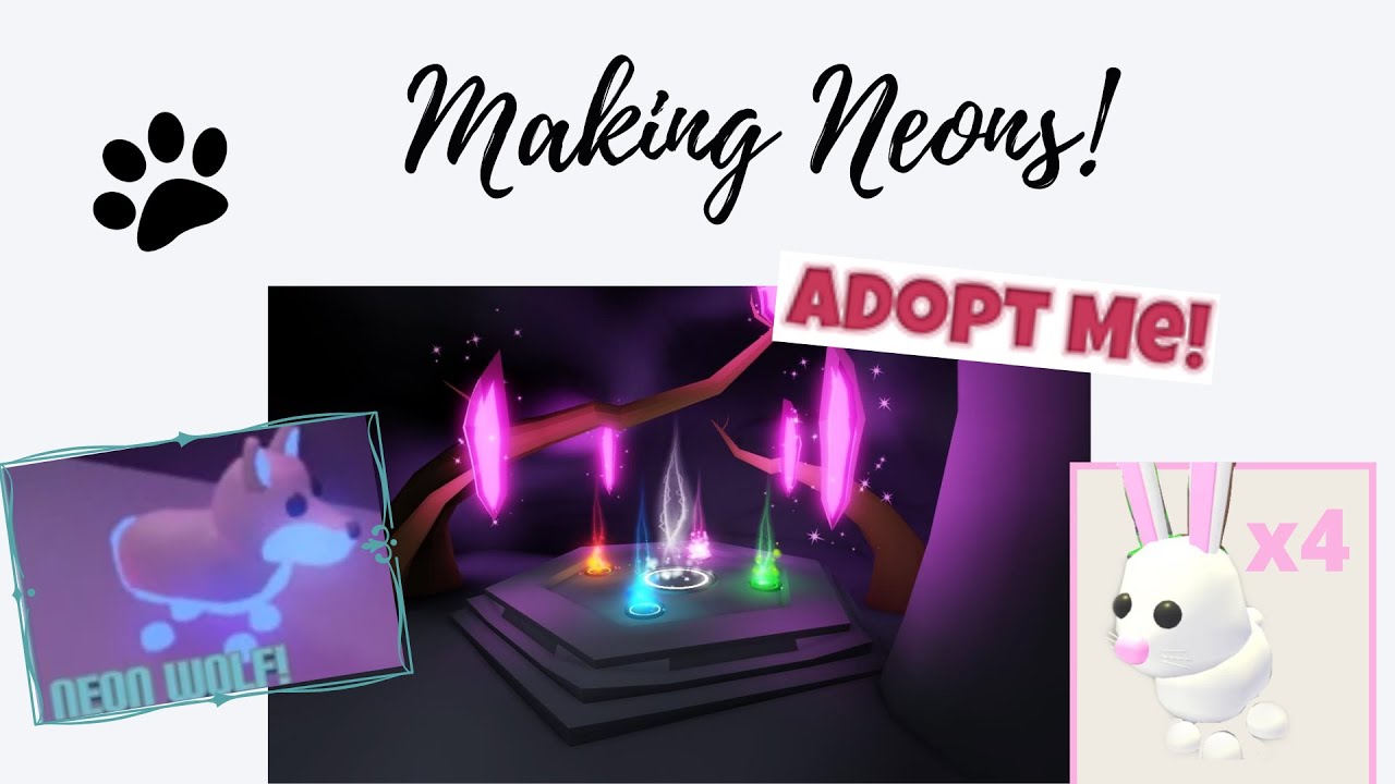 (Shout outs!!!)MAKING TWO NEON PETS!!!(Adopt me Roblox) - YouTube