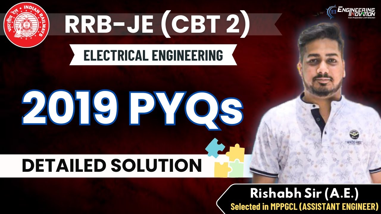 🔥RRB JE CBT 2 EE PYQs Solution with Rishabh Sir #rrbje #pgcil #sscje2025 #electrical - YouTube