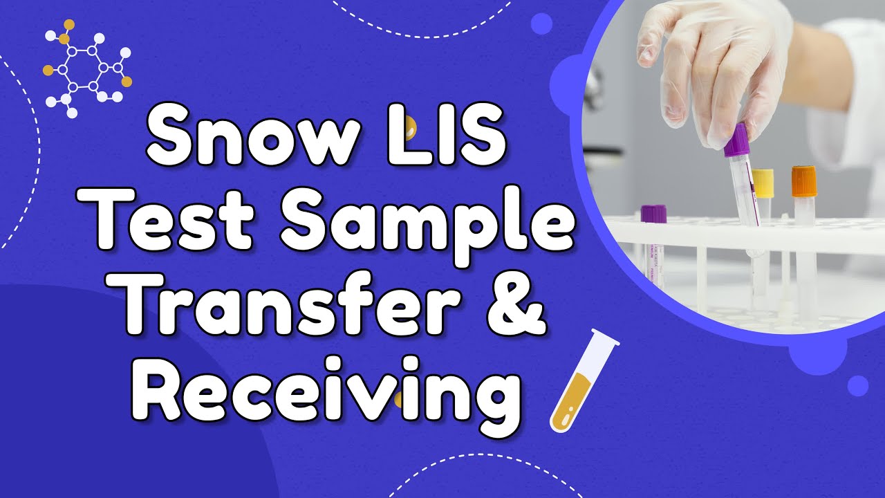 Snow LIS - Test Sample Transfer & Receiving (Sinhala) - YouTube