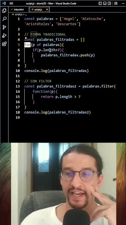 Cómo Utiliar Filter En Javascript Dí Adios A Los Bucles For Javascript Shorts Webprogramming
