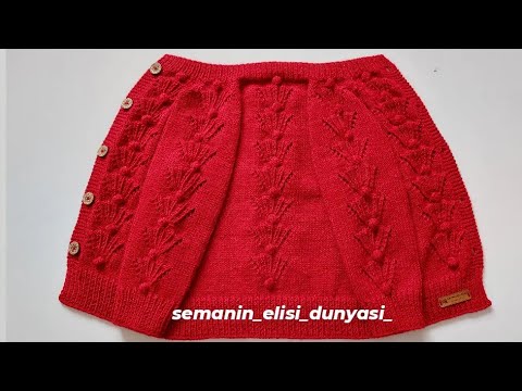 Fıstıklı Saray Süpürge Modeli Hırka Yapımı (2 yaş) #model #crochet #kinitting