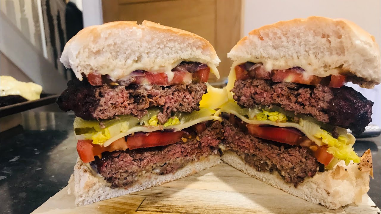 How to make homemade burgers (cooked dirty) - YouTube