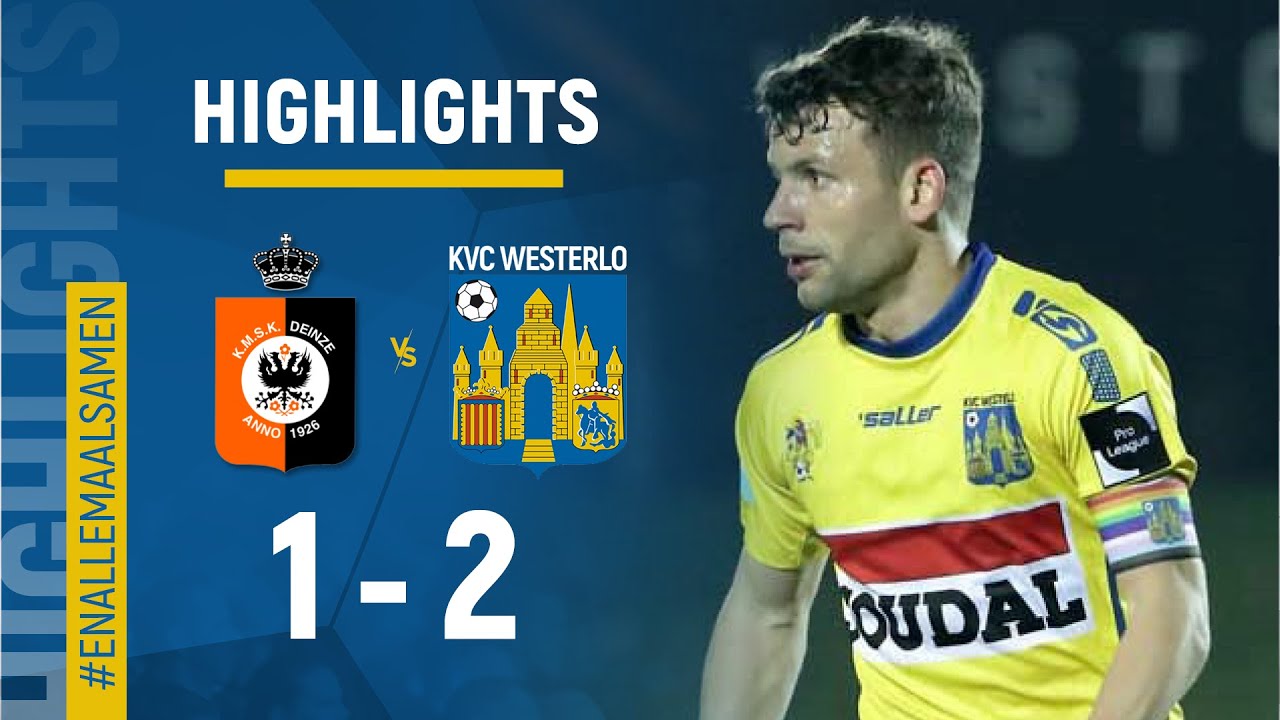 Highlights KMSK Deinze - KVC Westerlo - YouTube