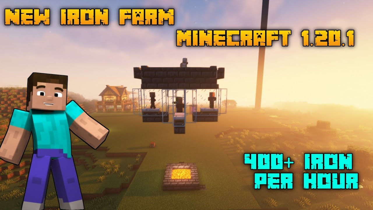 I Made Most Simple And Powerful Iron Farm In Minecraft | Dark Kingdom ...