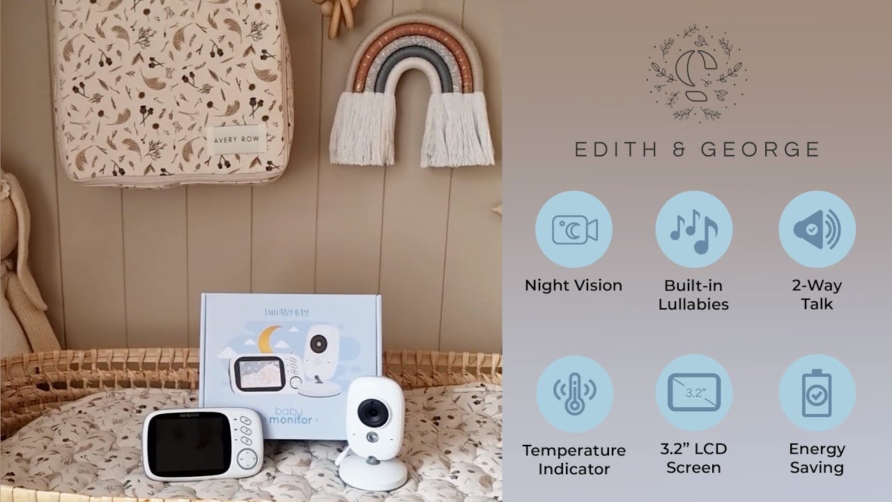 An Overview of the Lullaby Bay Baby Monitor from Edith & George - YouTube