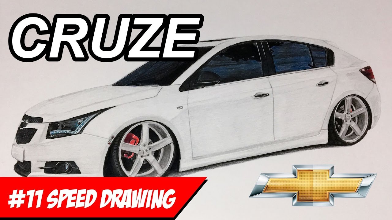 Cruze Hatch Rebaixado + ARO 20" - Speed Drawing - YouTube