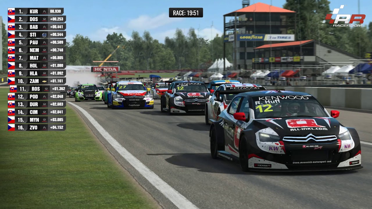 Sim: Raceroom, Cars: WTCC 2017, Track: Mid Ohio (USA), Race: 1 - YouTube