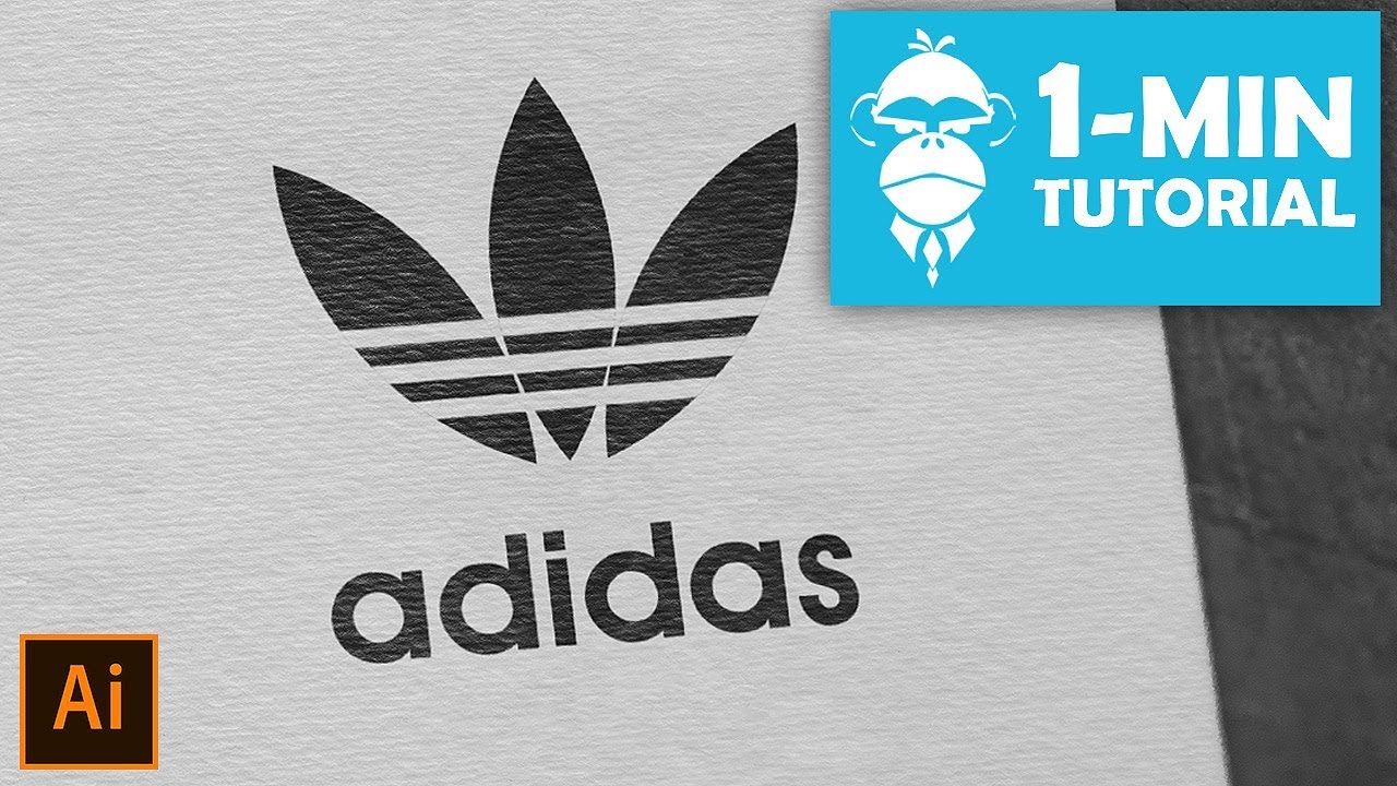 How To Create Adidas Logo in Illustrator - YouTube
