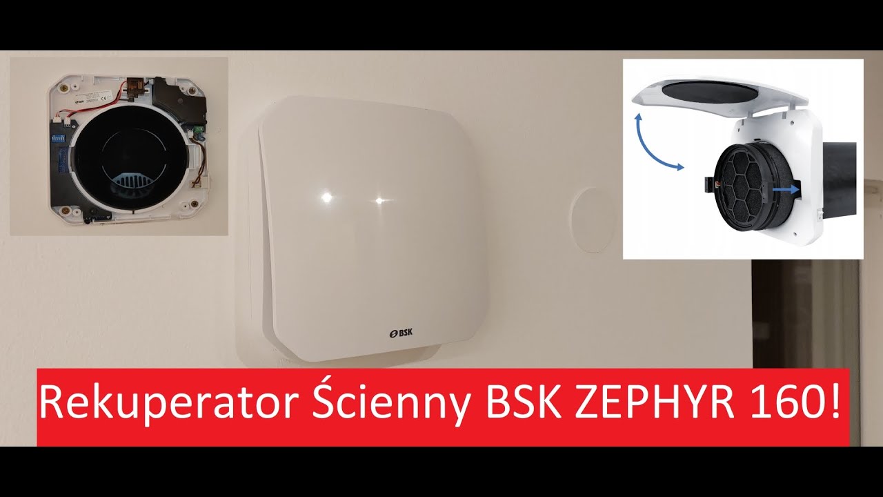 Rekuperator Ścienny BSK ZEPHYR 160 #rekuperator #Zephyr160 #wentylacja - YouTube