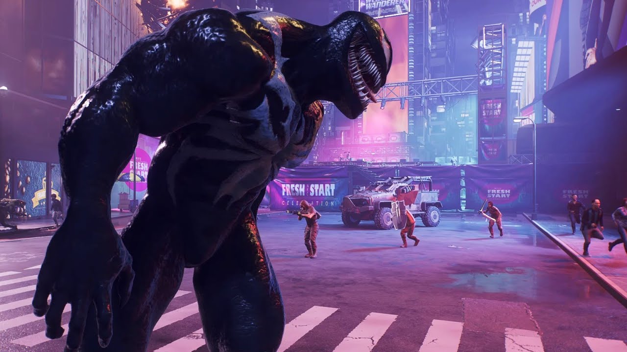 Venom New York Freeroam Rampage Gameplay - Marvel's Spider-Man 2 - YouTube
