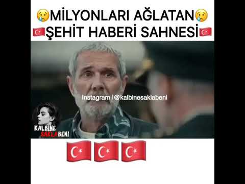 MİLYONLARI AĞLATAN ŞEHİT HABERİ SAHNESİ #kalbinesaklabeni