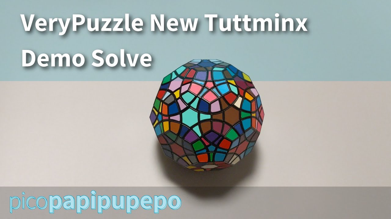 【32面】VeryPuzzle New Tuttminx Demo Solve - YouTube