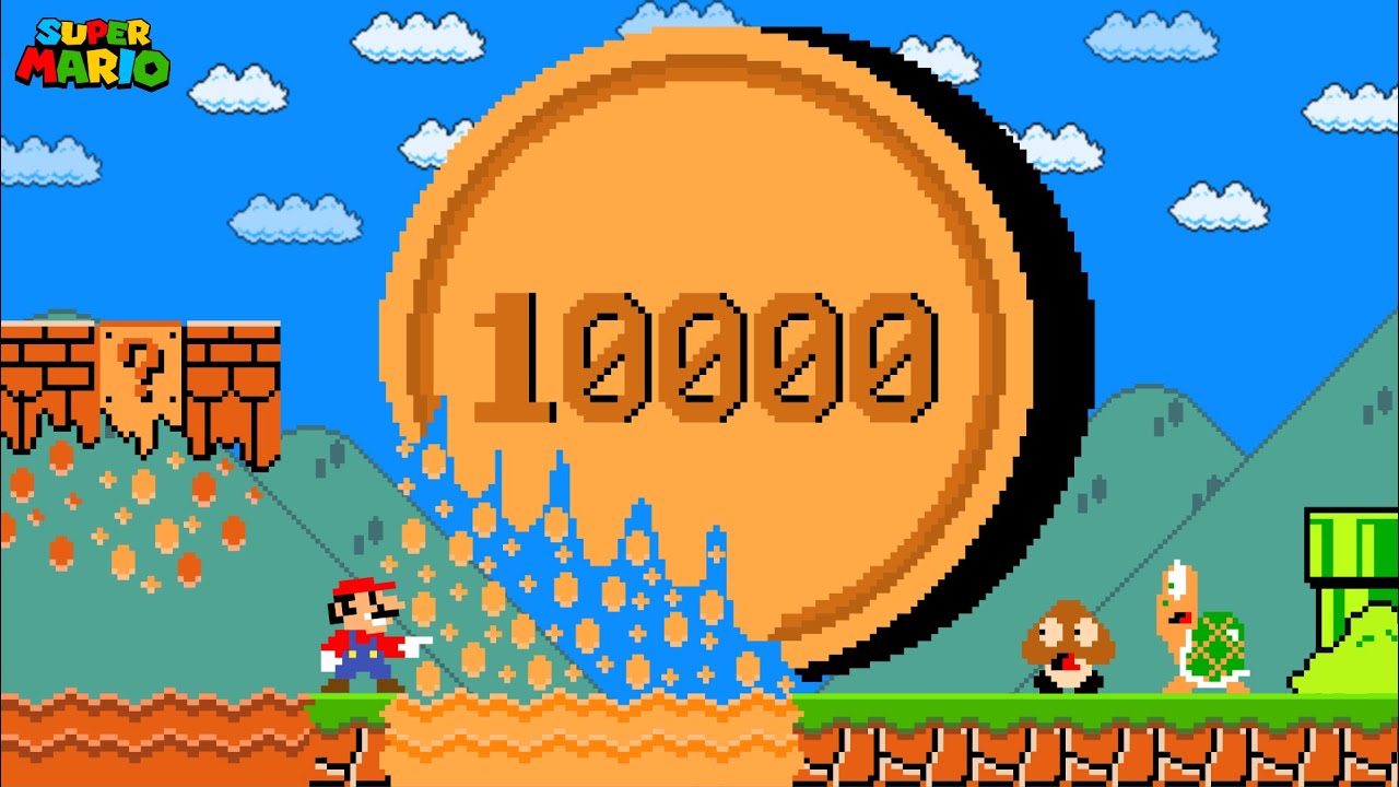 Super Mario Bros. but Everything Mario Touches MELTS into LIQUID ...