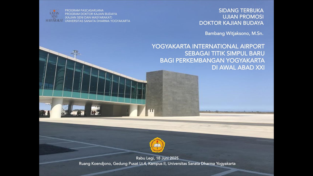 SIDANG TERBUKA UJIAN PROMOSI DOKTOR KAJIAN BUDAYA - Bambang Witjaksono ...