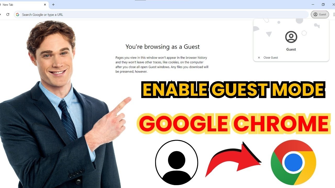 Enable Guest Mode in Google Chrome (2024 Guide) - YouTube