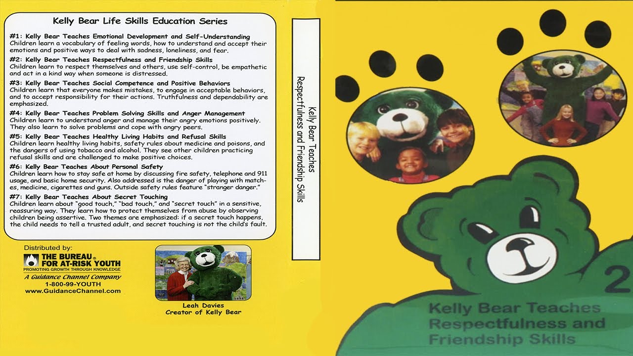 Kelly Bear Teaches Respectfulness and Friendship Skills [1998] - YouTube
