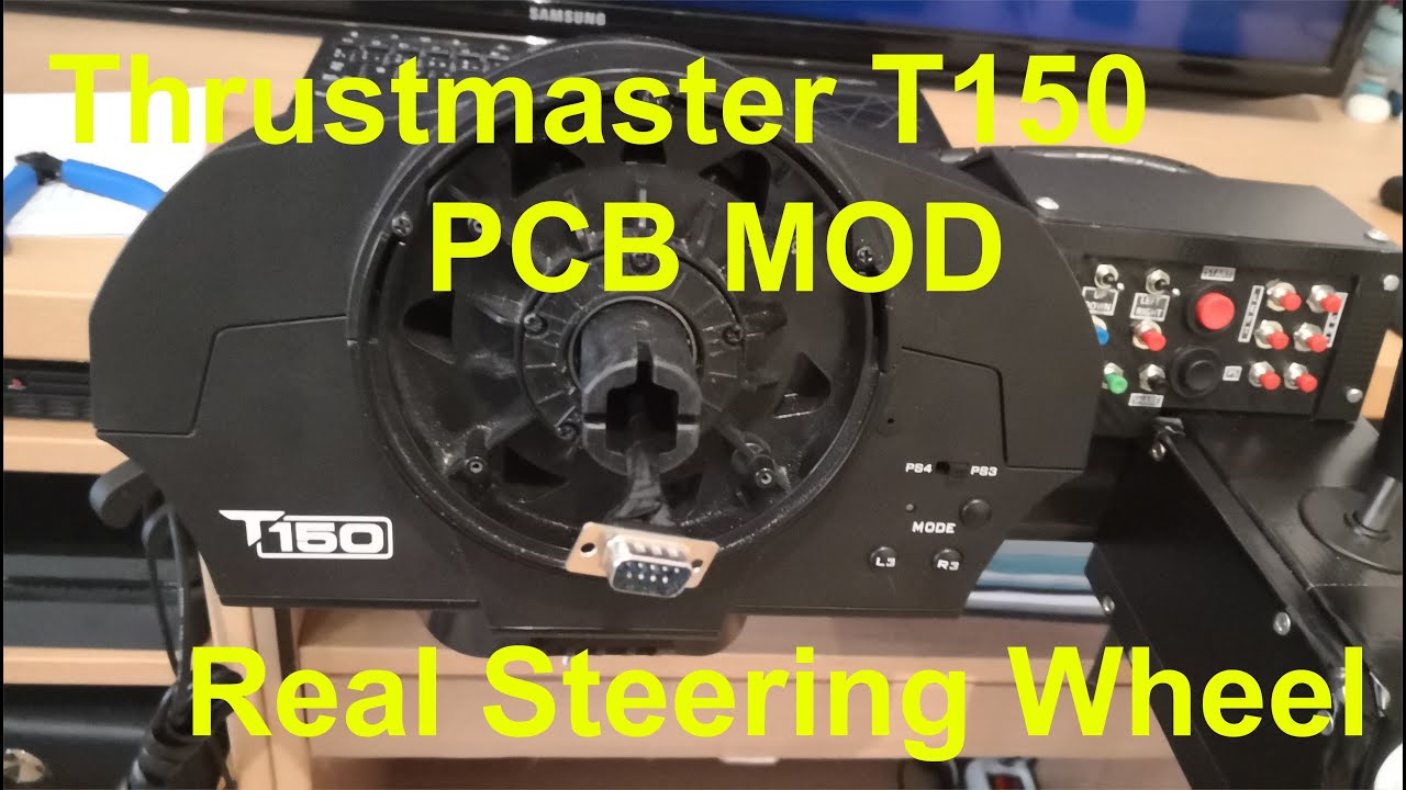 Thrustmaster T150 MOD de placa para volante real. PCB MOD to Real ...