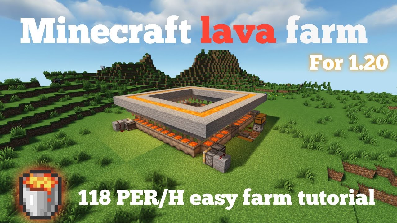 Minecraft Easy Lava Farm Futorial-118 PER/H || DSGAMING - YouTube