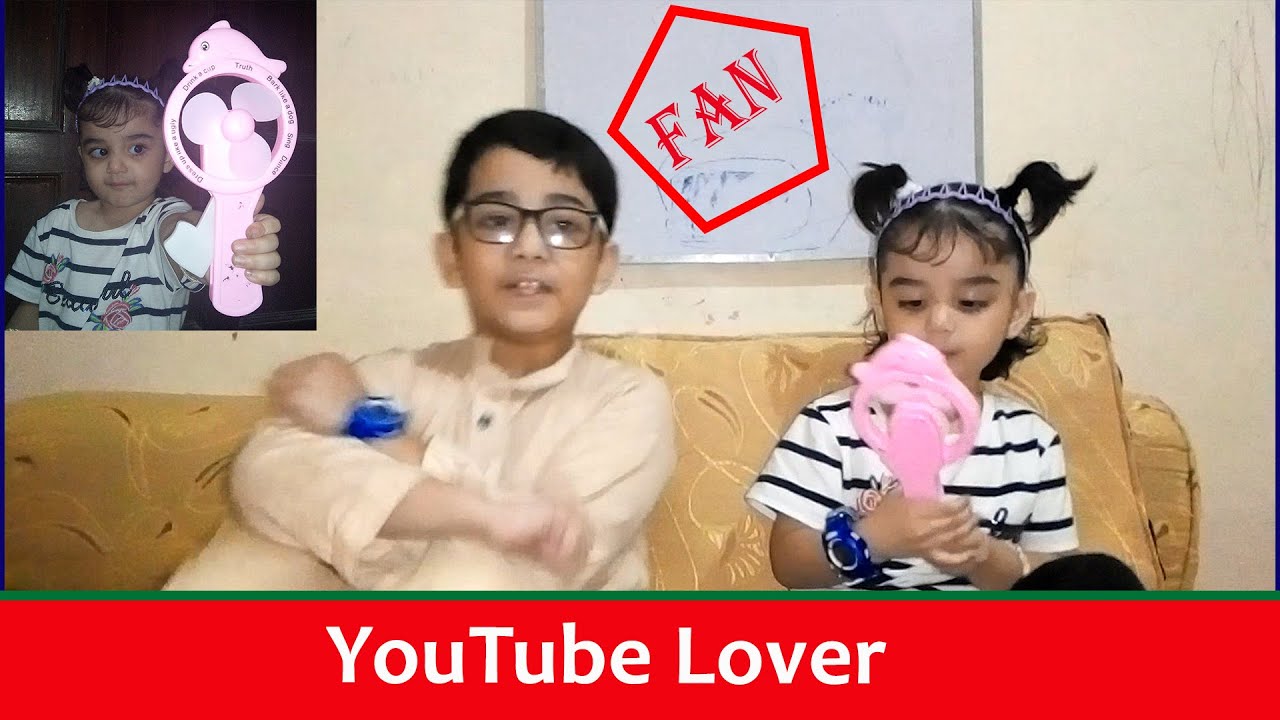 Mini Handy Fan for Kids | Manual Hand Fan | Youtube Lover Fun - YouTube