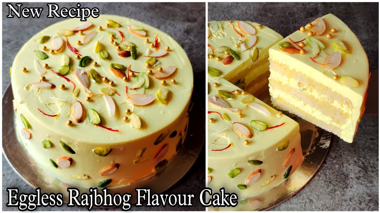 Eggless Rajbhog Cake | Easy Cake without Oven | No Butter, no nozzle ...