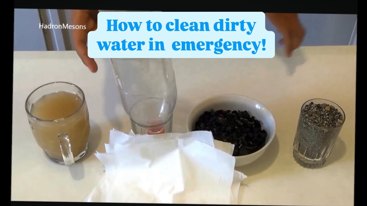 How to clean dirty water in an emergency! - YouTube