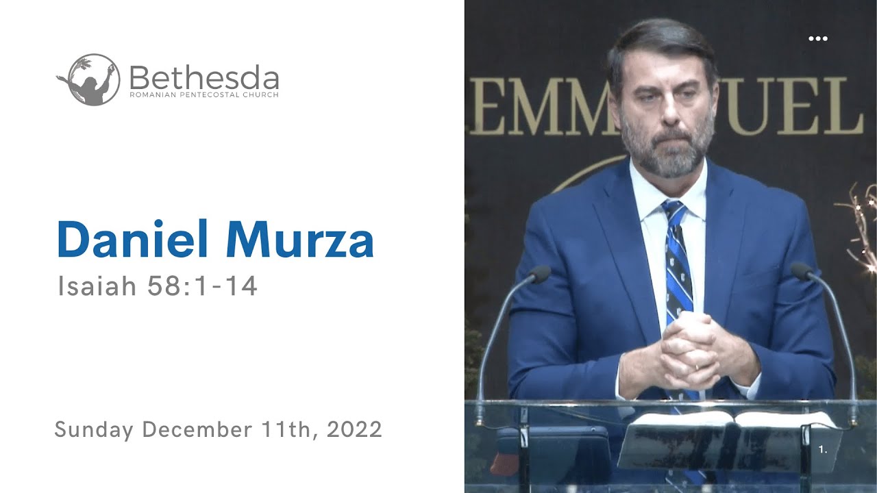 Isaiah 58:1-14 | Daniel Murza | Sunday December 11th, 2022 - YouTube