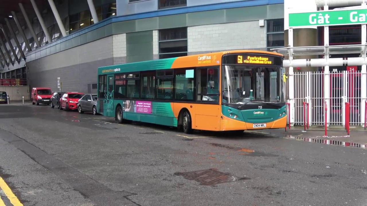 Bws Caerdydd Cardiff Bus Owned by Cardiff County Council - YouTube