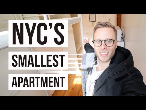 Tiny NYC Apartment, Smallest of 2020 Full Tour.  Downtown Manhattan Micro Apt, No Stove, No Bath!