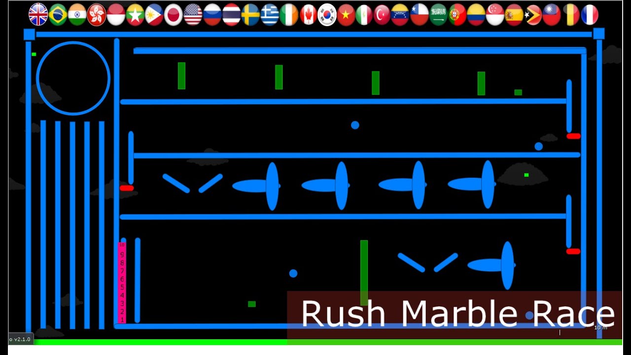 Marble Race Countries Algodoo Rush Race I Dazed Eyes - YouTube