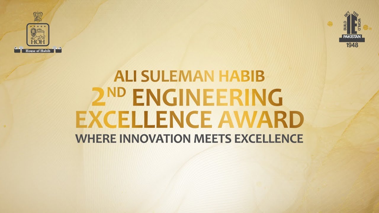 Ali Suleman Habib 2nd Engineering Excellence Award. - YouTube