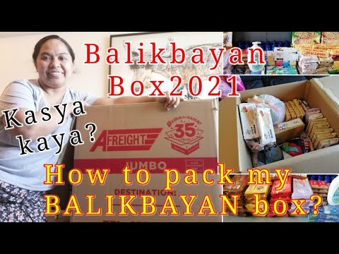 HOW TO PACK MY BALIKBAYAN BOX AYUDA FOR FAMILY 2021/OFW BALIKBAYAN BOX ...