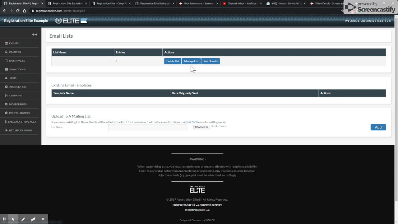 How to Email Registered Users through the Admin Panel - YouTube