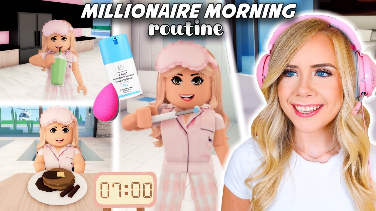 MILLIONAIRE MORNING ROUTINE IN ROBLOX! - YouTube