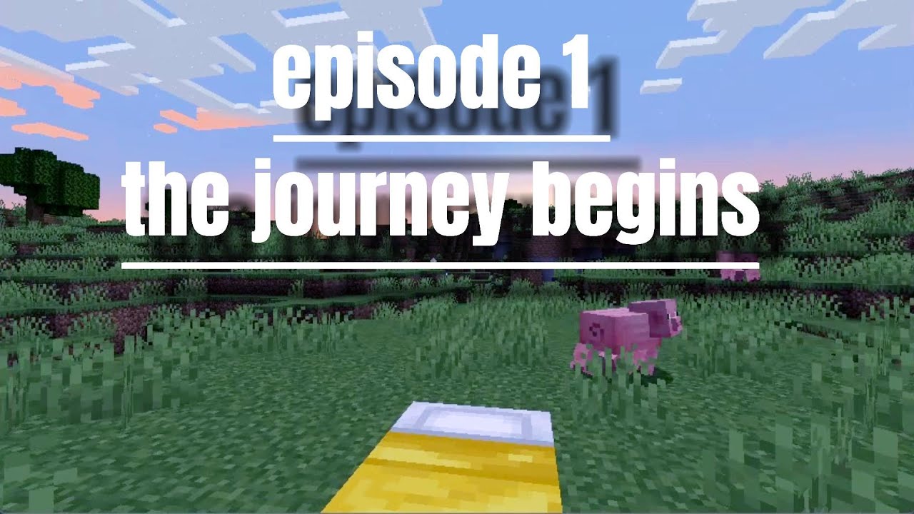 MINECRAFT SINGLE BIOME (episode 1) the journey begins - YouTube
