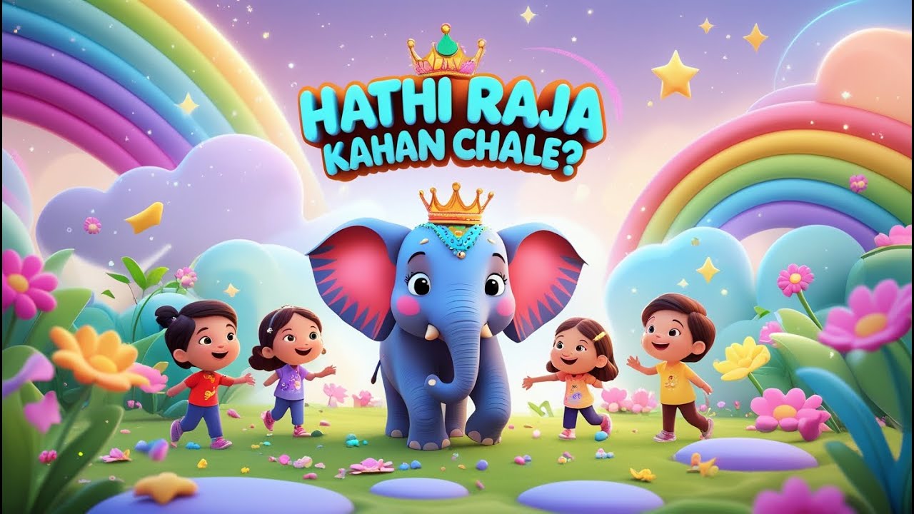 Hathi Raja Kahan Chale? | हाथी राजा कहाँ चले? | Hindi Cartoon Rhyme for ...