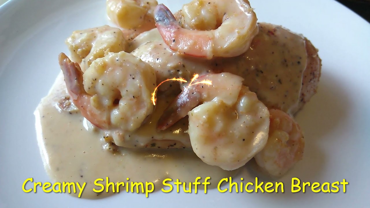Chicken breast stuffed with shrimp in cream sauce| New recipe coming ...