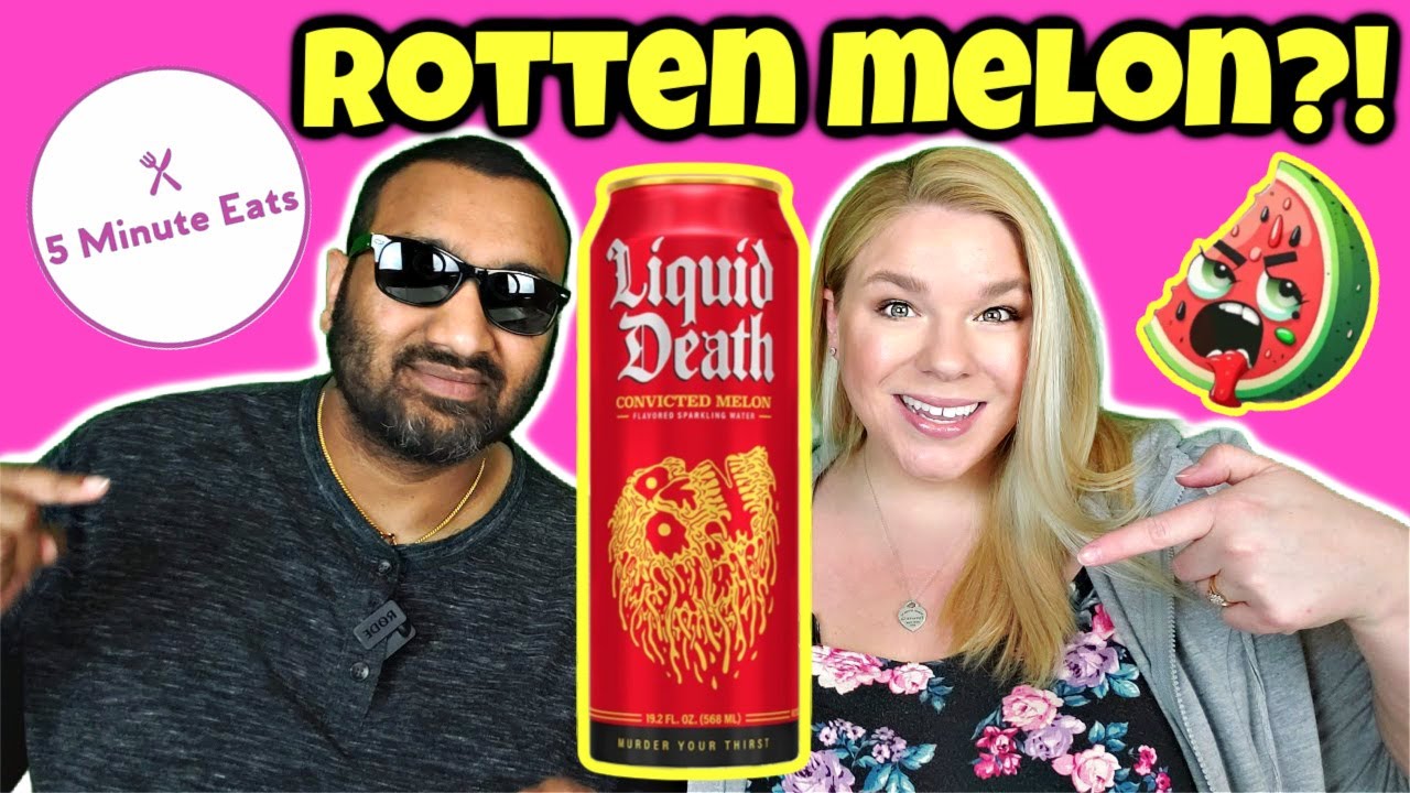 Liquid Death Convicted Melon Sparkling Water Review - YouTube