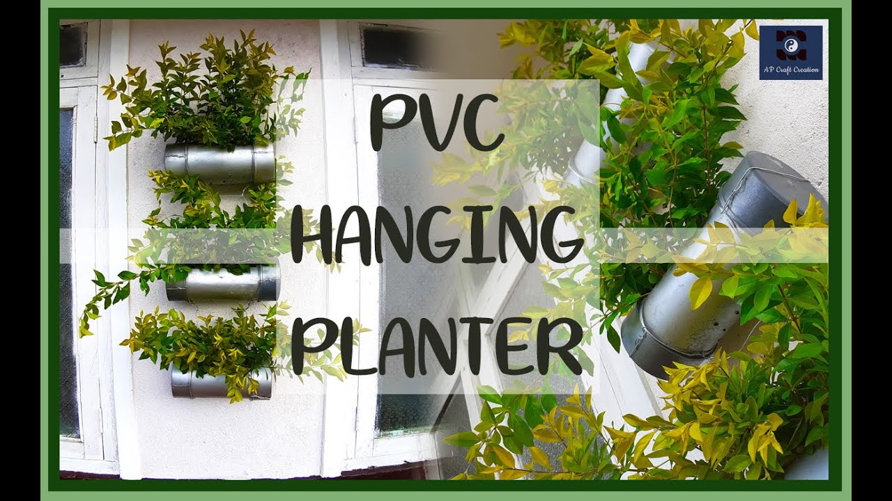 How to make PVC Hanging planter at home | step by step - YouTube