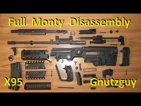 Tavor X95 Full Monty disassembly & field stripping for cleaning. Warning. IWI IDF Bullpup