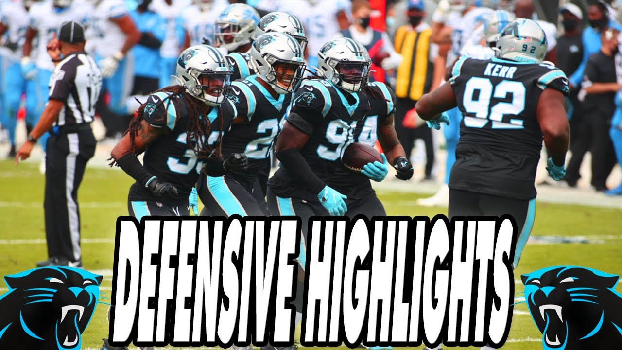 Carolina Panthers Defensive Highlights [2020] - YouTube