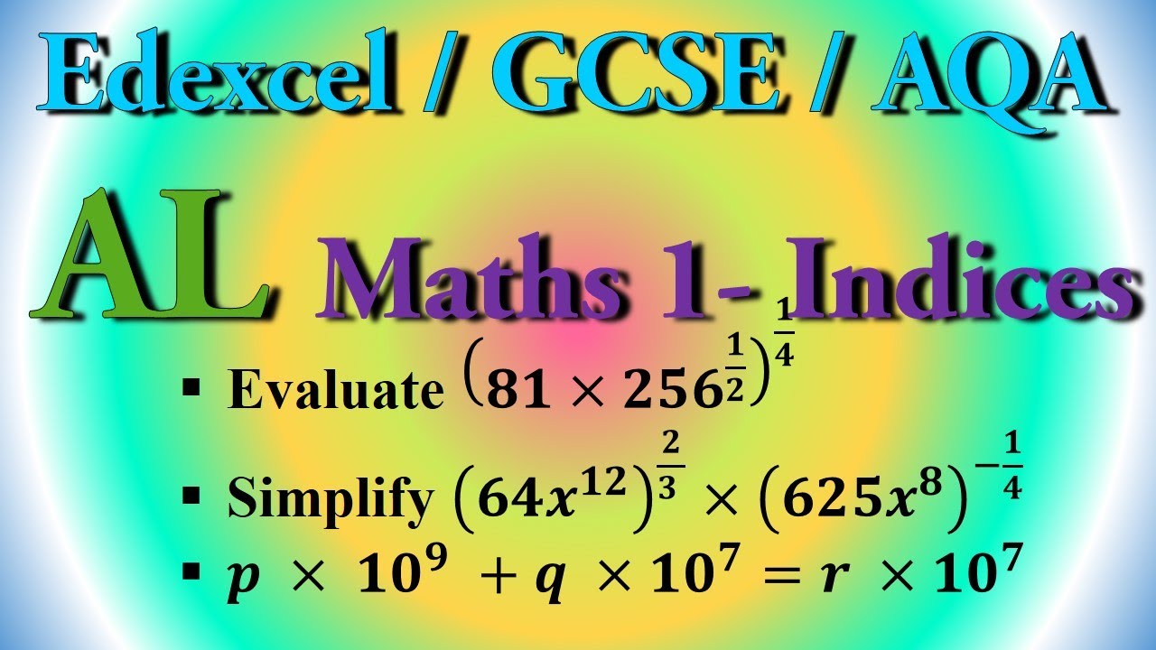 Edexcel/ Cambridge/ AQA AL maths- Indices (Hard problems for the exams ...
