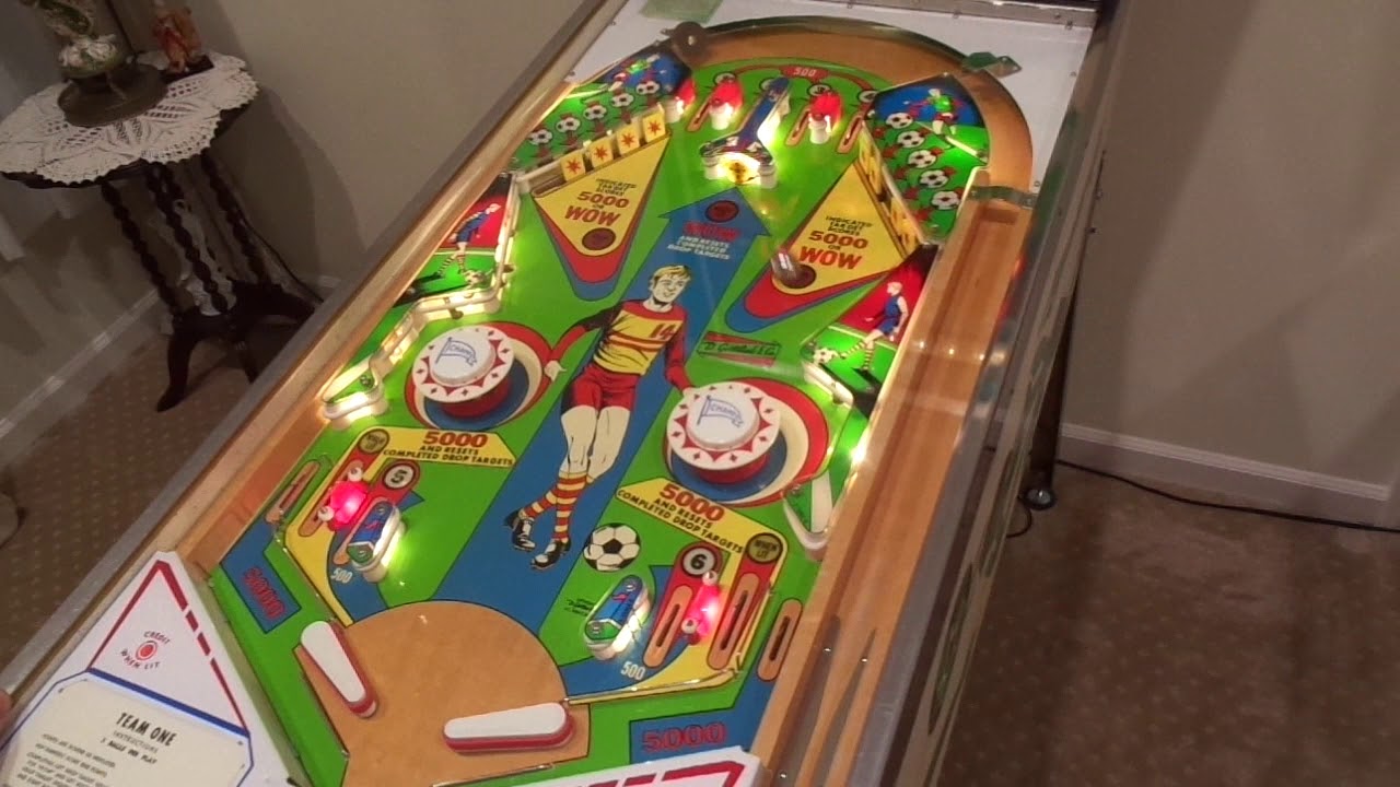 Gottlieb TEAM ONE For Sale (Dr. Dave's Pinball Restorations) - YouTube