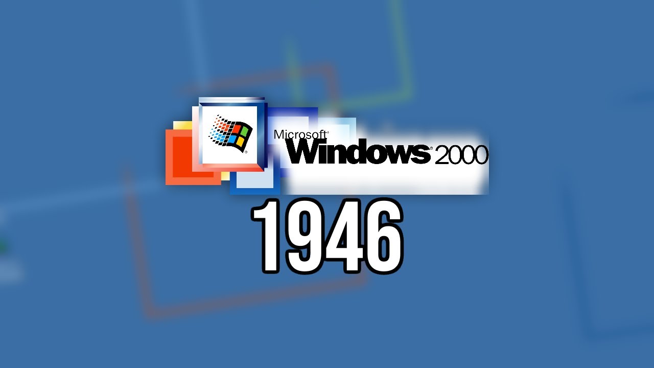 Windows 2000 Build 1946 - YouTube