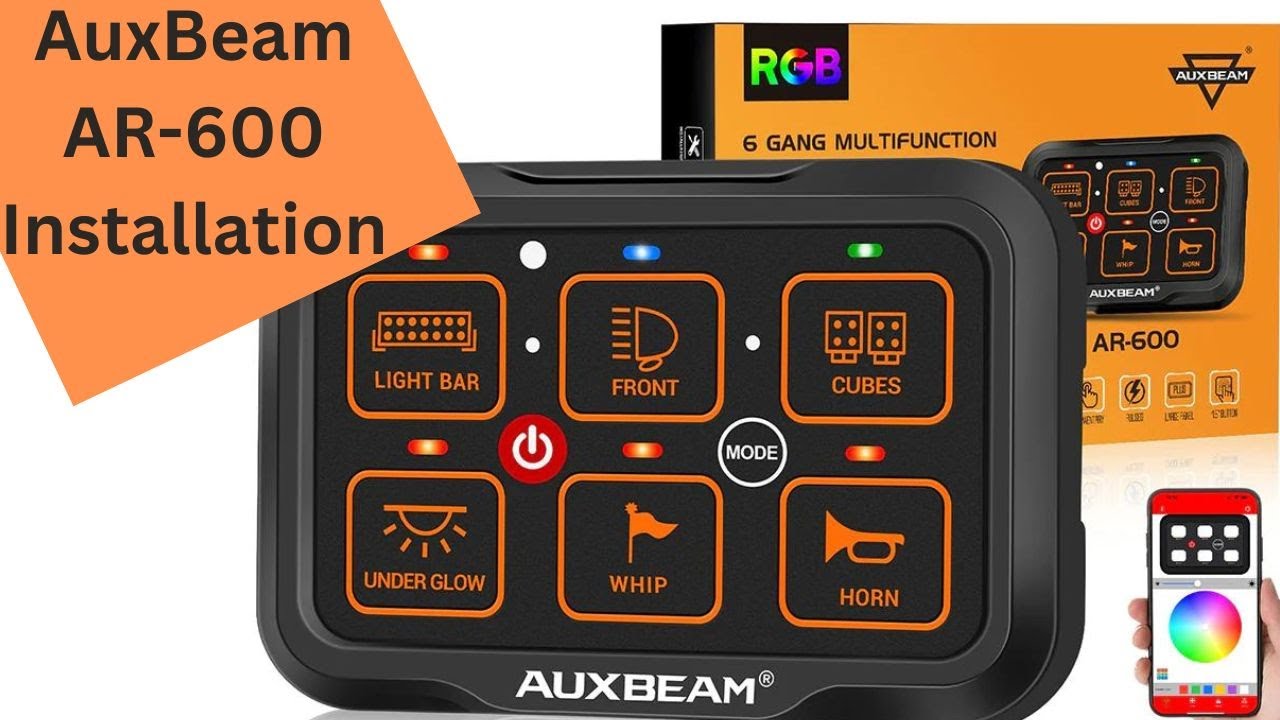 AuxBeam AR-600 Switch Panel Installation In Ford Lightning - YouTube
