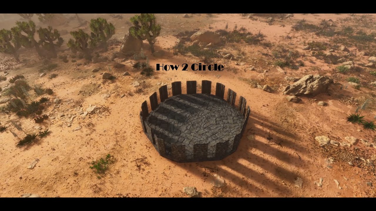 How to Make Circular Structures (ARK: Survival Ascended) - YouTube