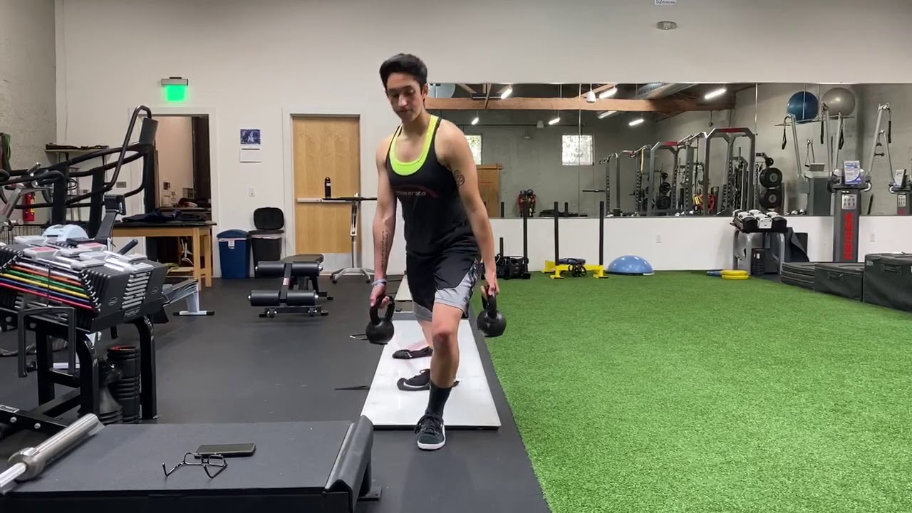 2KB Slideboard Transverse Reverse Lunge - YouTube