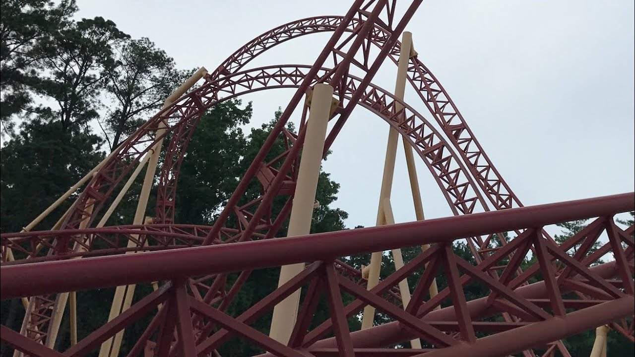 Dare Devil Dive Off-Ride Six Flags Over Georgia 2016 - YouTube
