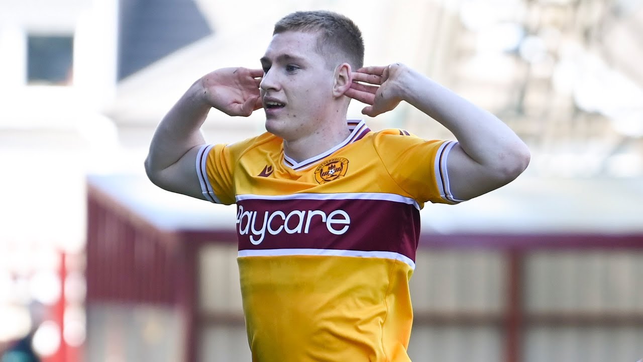Ross Tierney scores for Motherwell v Rangers - YouTube