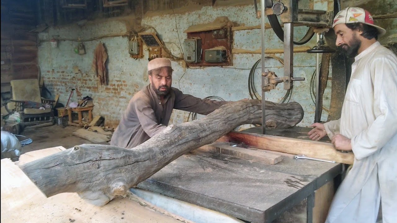 Wooden Log Cutting Process | sawmill Machine Work | Woodworking - YouTube